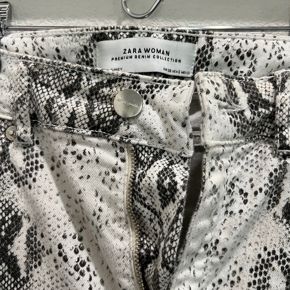 Zara | Jeans | Zara High Waisted Snakeskin Jeans | Poshmark